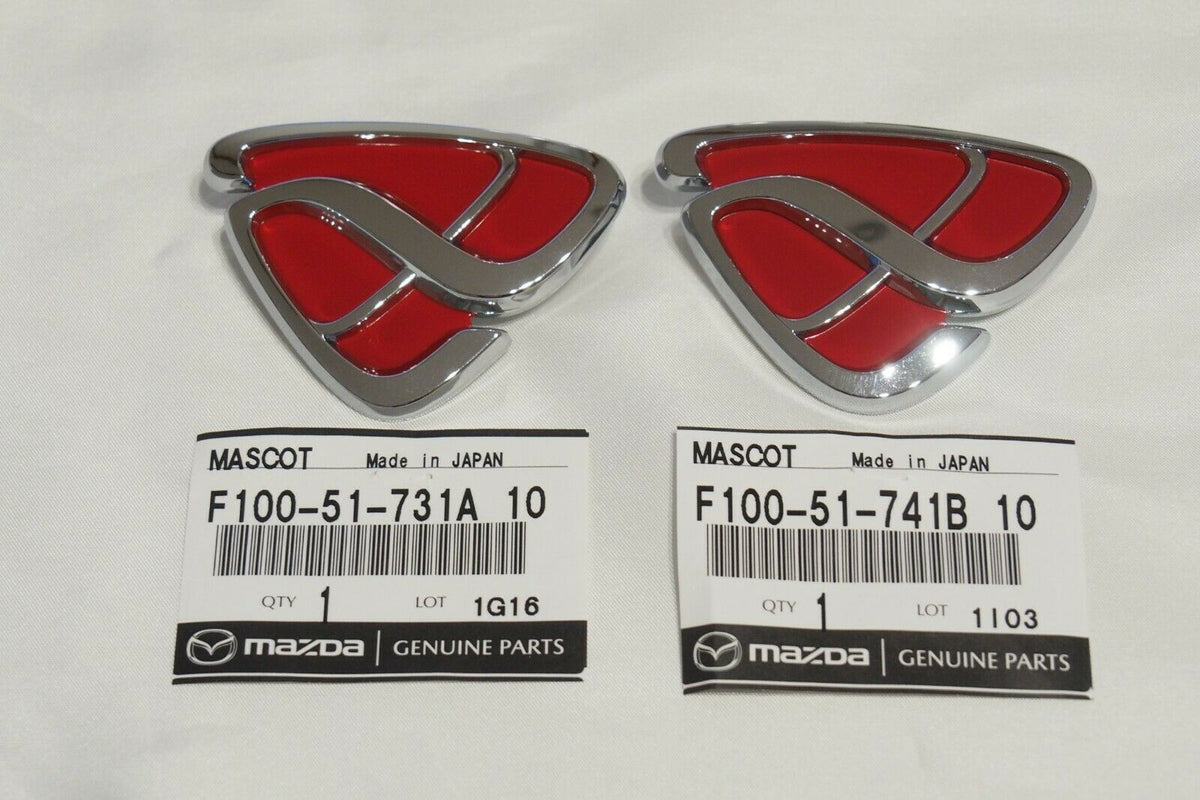 Mazda Genuine RX7 RX-7 Front Rear Efini Red Emblem Badge Sticker Set N ...